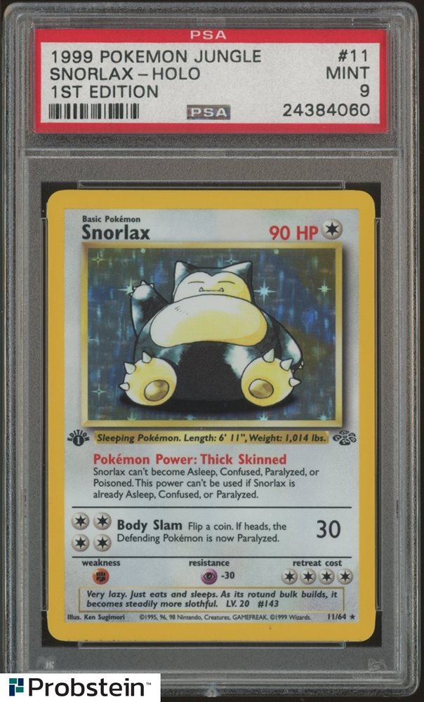 Auction Prices Realized Tcg Cards 1999 POKEMON JUNGLE Snorlax-Holo