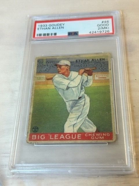 Auction Prices Realized Baseball Cards 1933 GOUDEY Ethan Allen