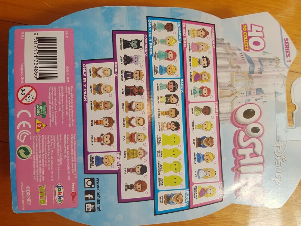 Disney Ooshies Princess Series 7-pack Snow White Auro