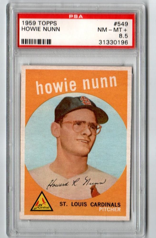 Auction Prices Realized Baseball Cards 1959 TOPPS Howie Nunn