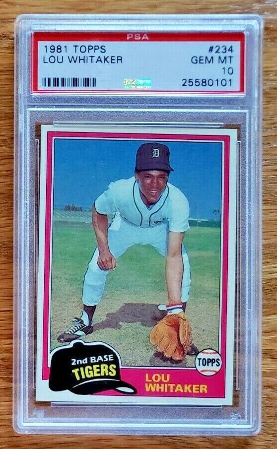 Auction Prices Realized Baseball Cards 1981 Topps Lou Whitaker