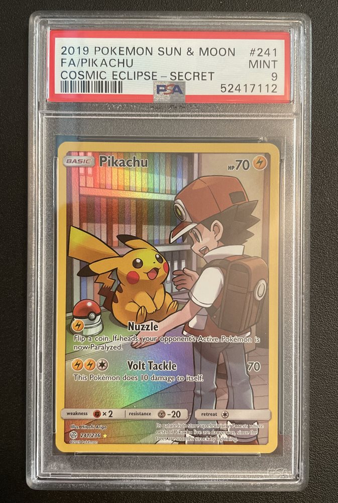 PSA 9 Cosmic Eclipse Full Art Pikachu #241 - munimoro.gob.pe