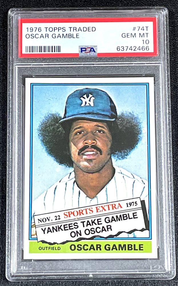 Auction Prices Realized Baseball Cards 1976 Topps Traded Oscar Gamble