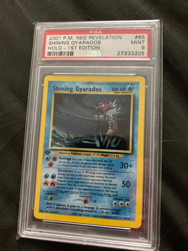 Auction Prices Realized Tcg Cards 2001 Pokemon Neo Revelation 1st Edition Shining Gyarados-Holo