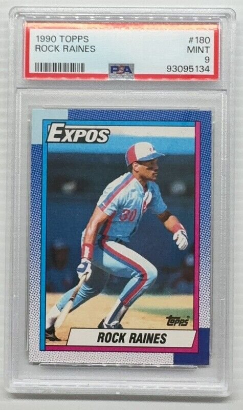 Auction Prices Realized Baseball Cards 1990 TOPPS Rock Raines