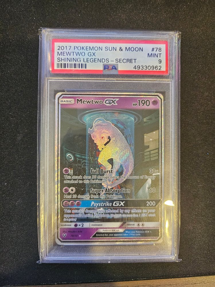Auction Prices Realized Tcg Cards 2017 Pokemon Sun & Moon Shining Legends Mewtwo Gx
