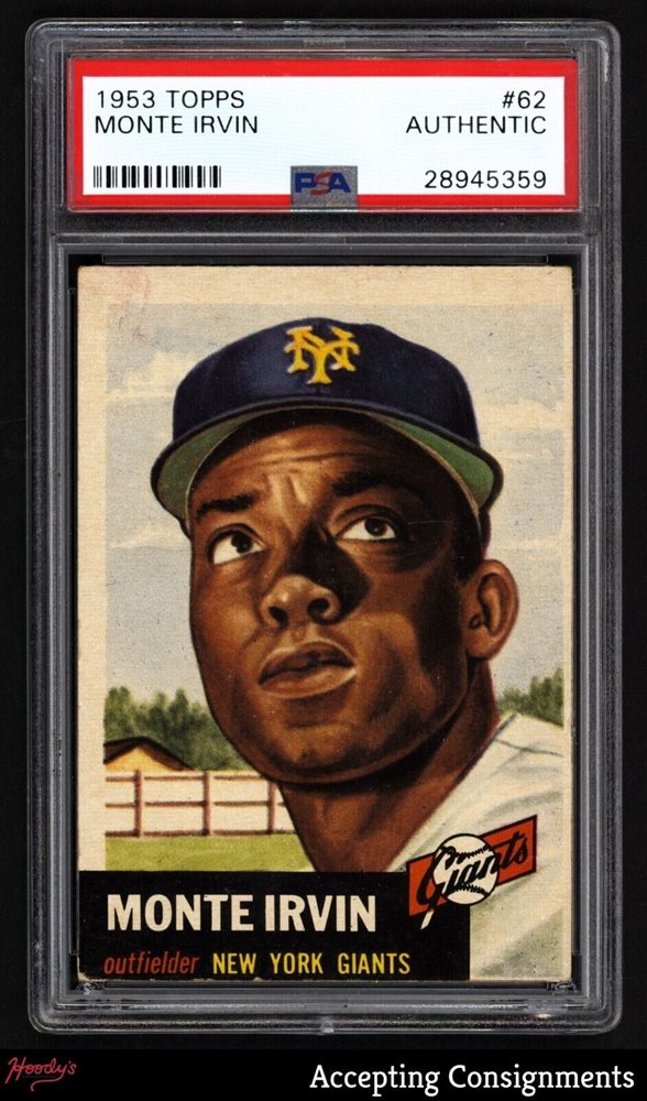 Auction Prices Realized Baseball Cards 1953 Topps Monte Irvin