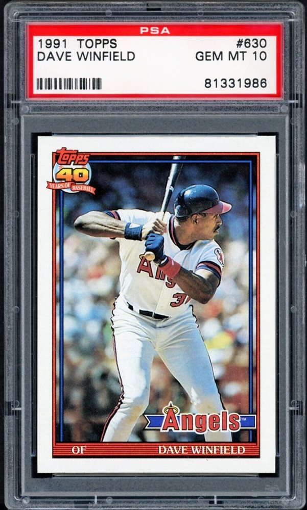 Auction Prices Realized Baseball Cards 1991 TOPPS Dave Winfield