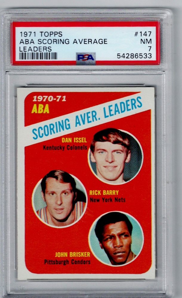 Auction Prices Realized Basketball Cards 1971 TOPPS Aba Scoring Average ...