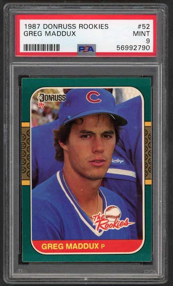 Auction Prices Realized Baseball Cards 1987 Donruss Rookies Greg Maddux