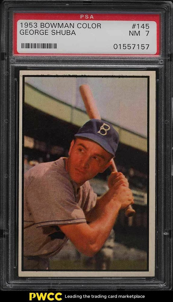 Auction Prices Realized Baseball Cards 1953 BOWMAN COLOR George Shuba
