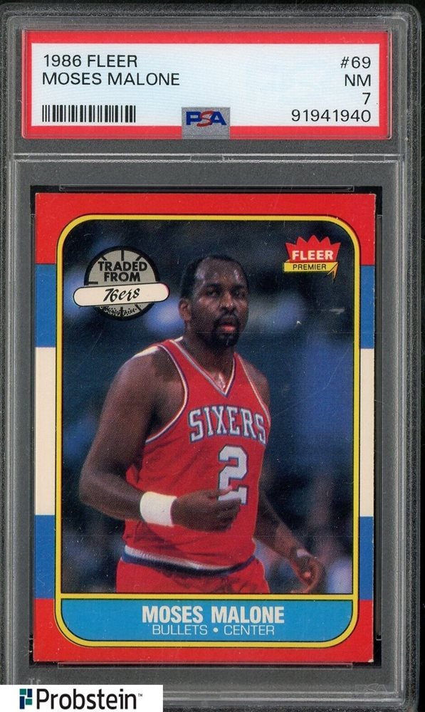 Auction Prices Realized Basketball Cards 1986 Fleer Moses Malone