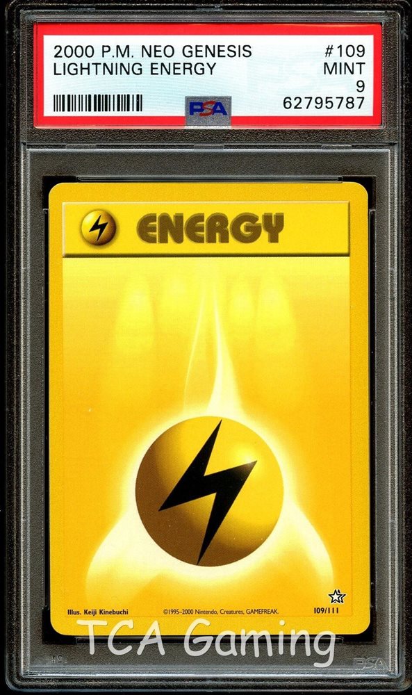 Auction Prices Realized Tcg Cards 2000 POKEMON NEO GENESIS Lightning Energy
