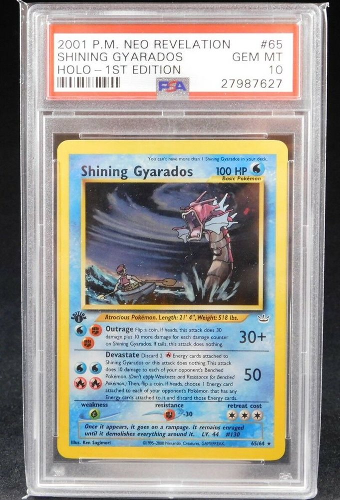 Auction Prices Realized Tcg Cards 2001 Pokemon Neo Revelation 1st Edition Shining Gyarados-Holo