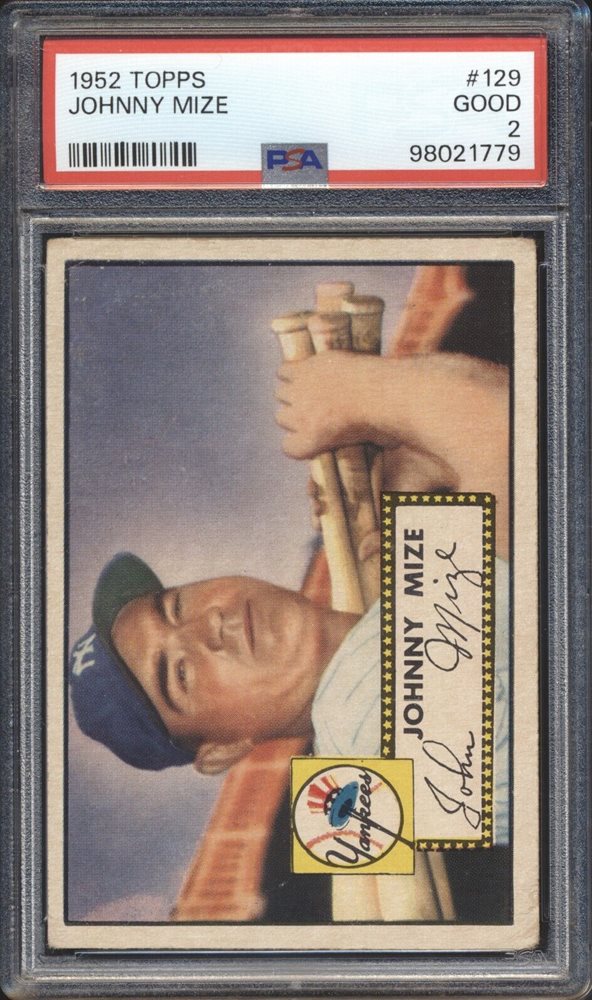 Auction Prices Realized Baseball Cards 1952 Topps Johnny Mize