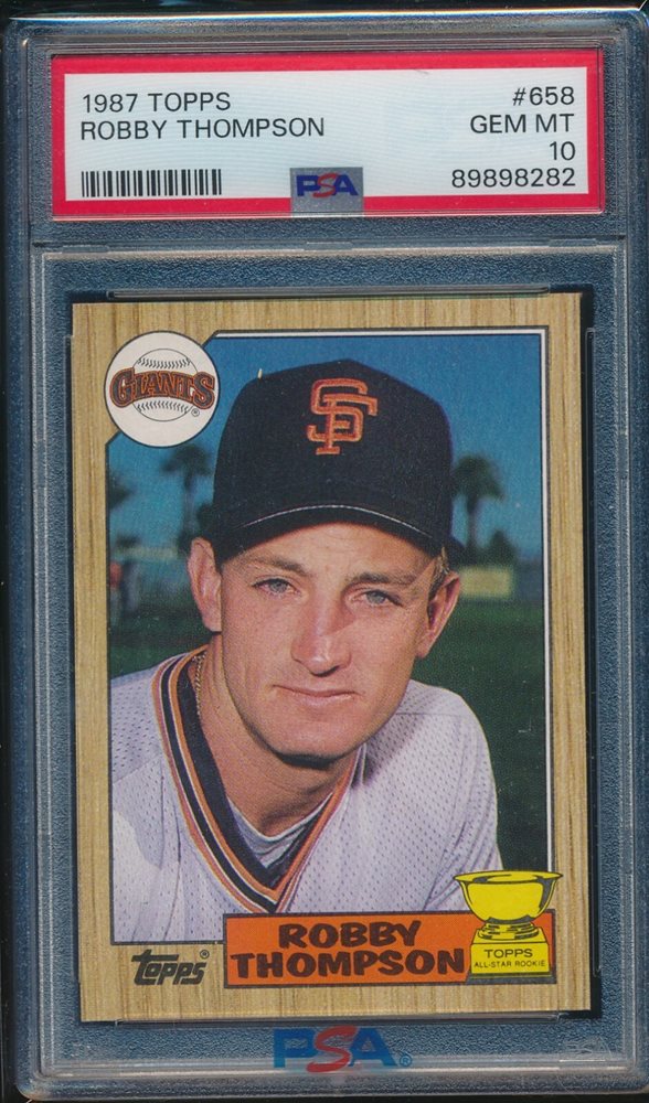 Auction Prices Realized Baseball Cards 1987 TOPPS Robby Thompson