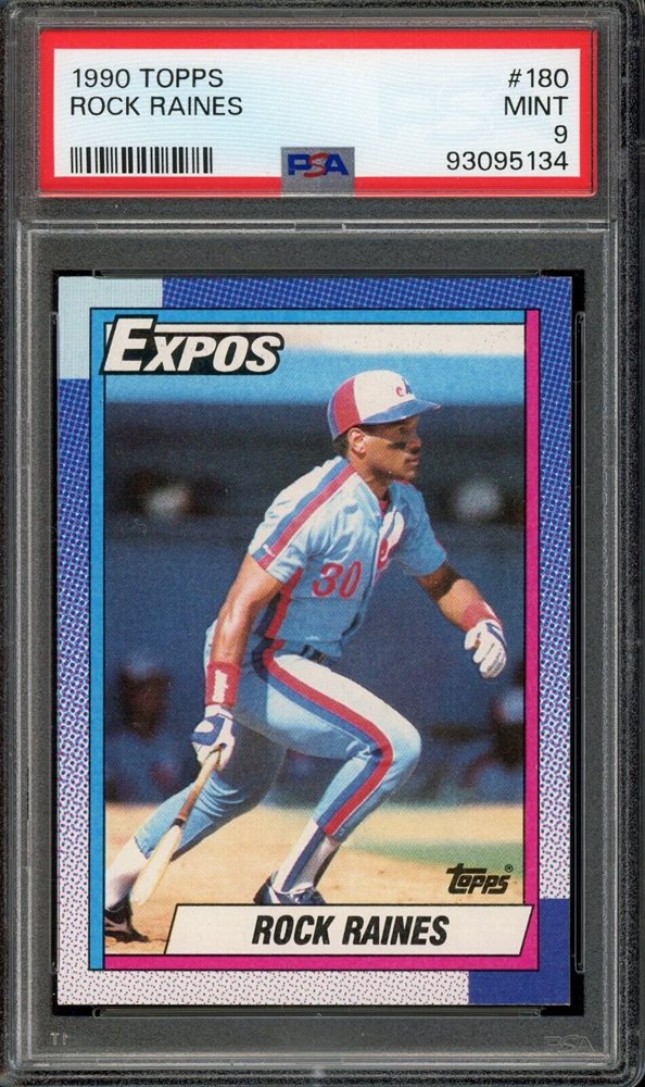 Auction Prices Realized Baseball Cards 1990 TOPPS Rock Raines