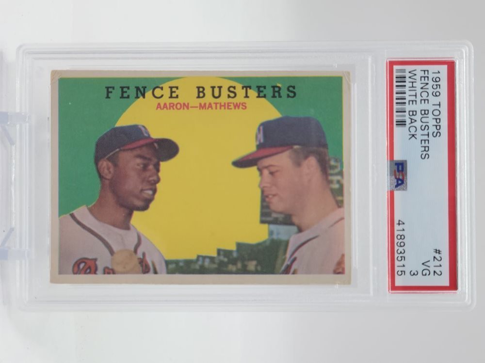 Auction Prices Realized Baseball Cards 1959 Topps Fence Busters
