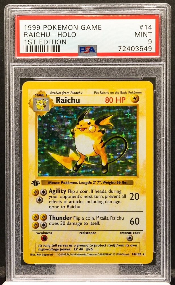 Original Raichu Card