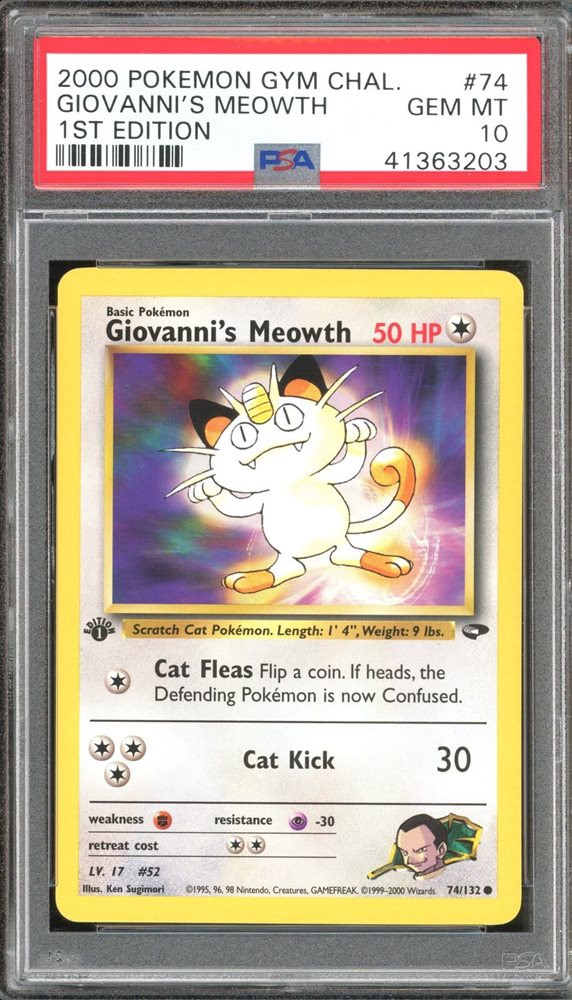 Auction Prices Realized Tcg Cards 2000 POKEMON GYM CHALLENGE Giovanni's ...