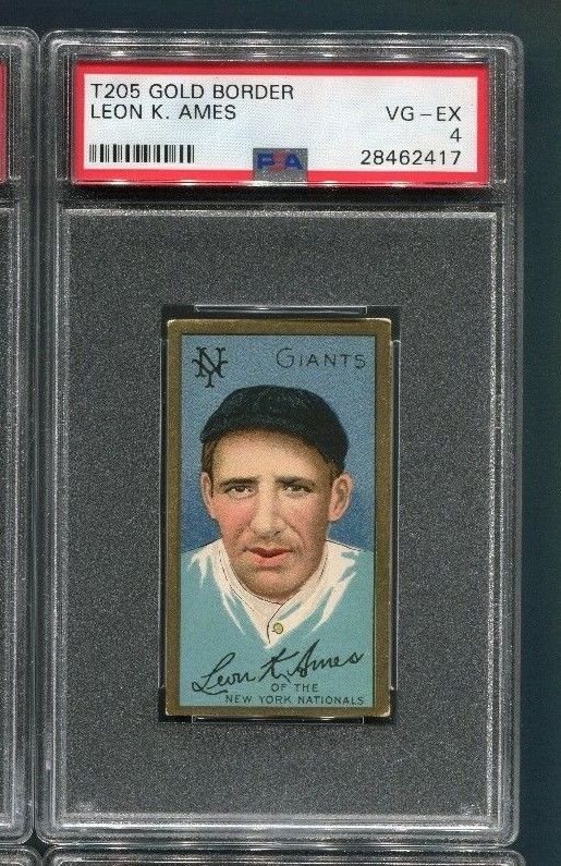 Auction Prices Realized Baseball Cards 1911 T205 GOLD BORDER Leon K. Ames