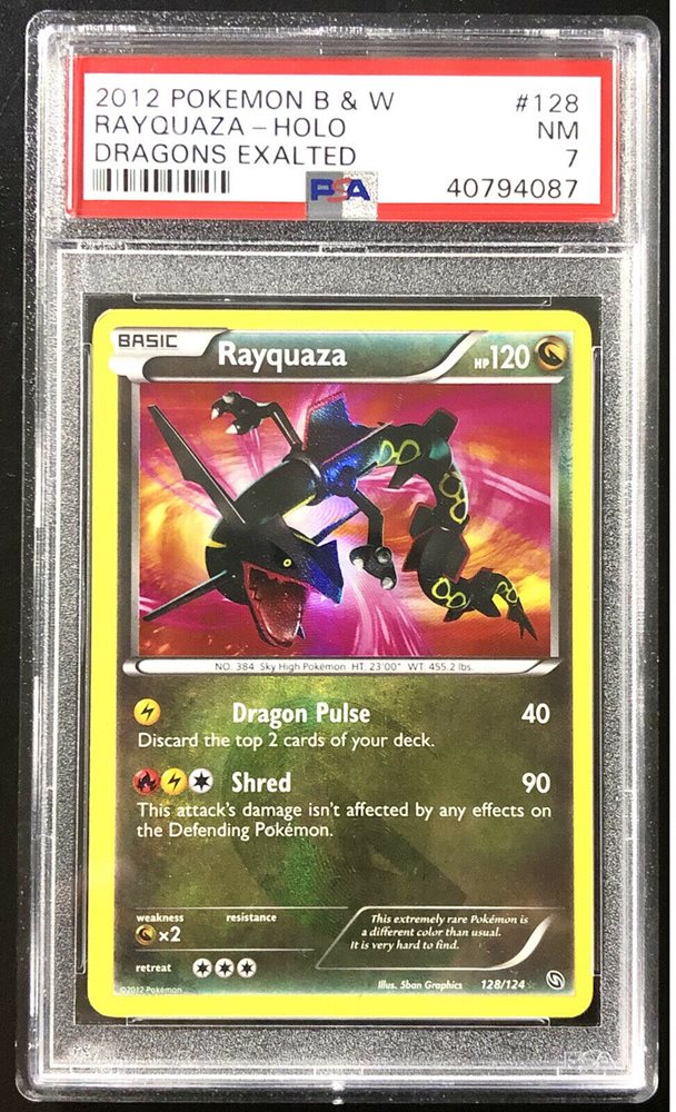 Shiny Rayquaza Card Dragons Exalted