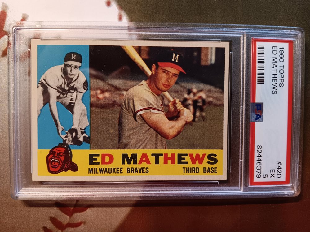 Auction Prices Realized Baseball Cards 1960 TOPPS Ed Mathews