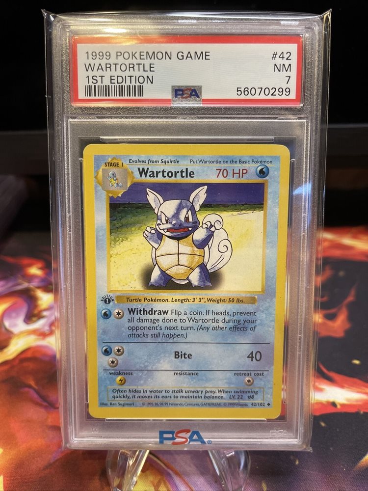 Pokemon Wartortle Card
