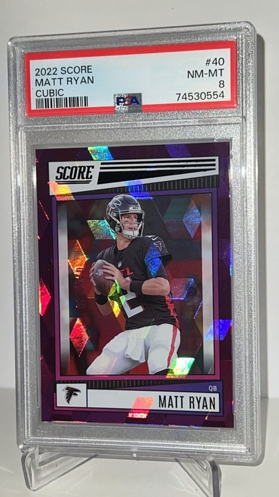 Graded Matt Ryan 2022 Score NUMBERED 22/299! Cubic Para