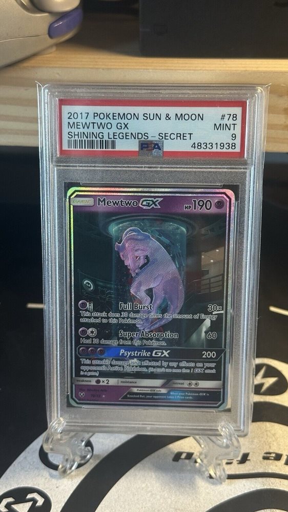 Auction Prices Realized Tcg Cards 2017 Pokemon Sun & Moon Shining Legends Mewtwo Gx