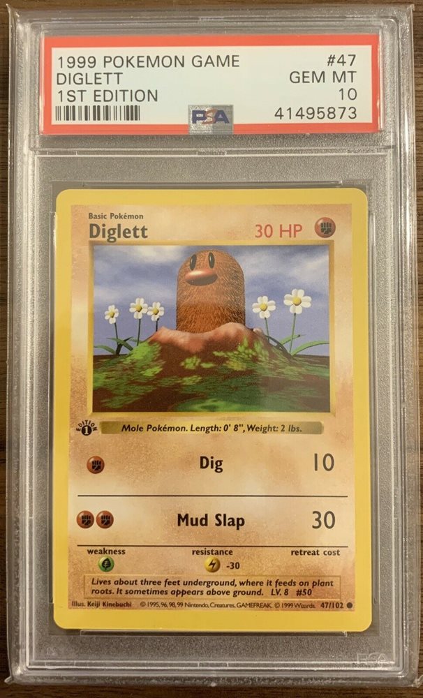 Auction Prices Realized Tcg Cards 1999 Pokemon Game Diglett 1st Edition