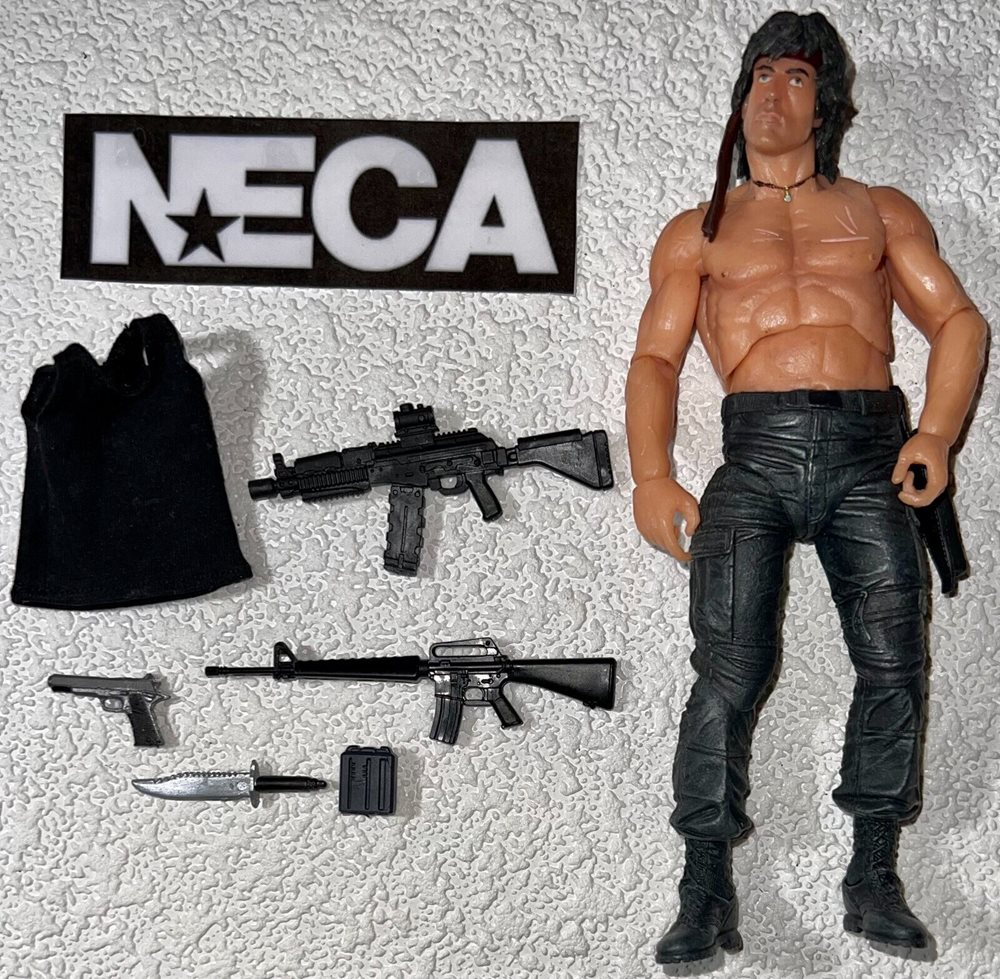NECA Rambo First Blood Part II Movie Series John J Ramb