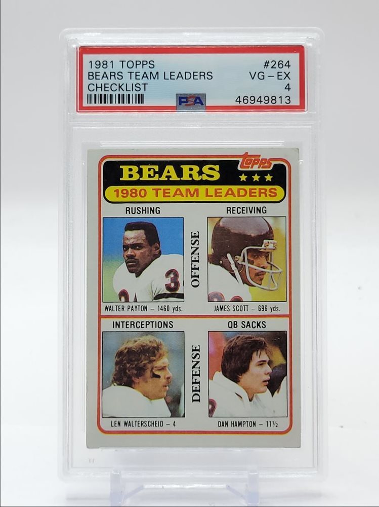 Auction Prices Realized Football Cards 1981 TOPPS Bears Team Leaders