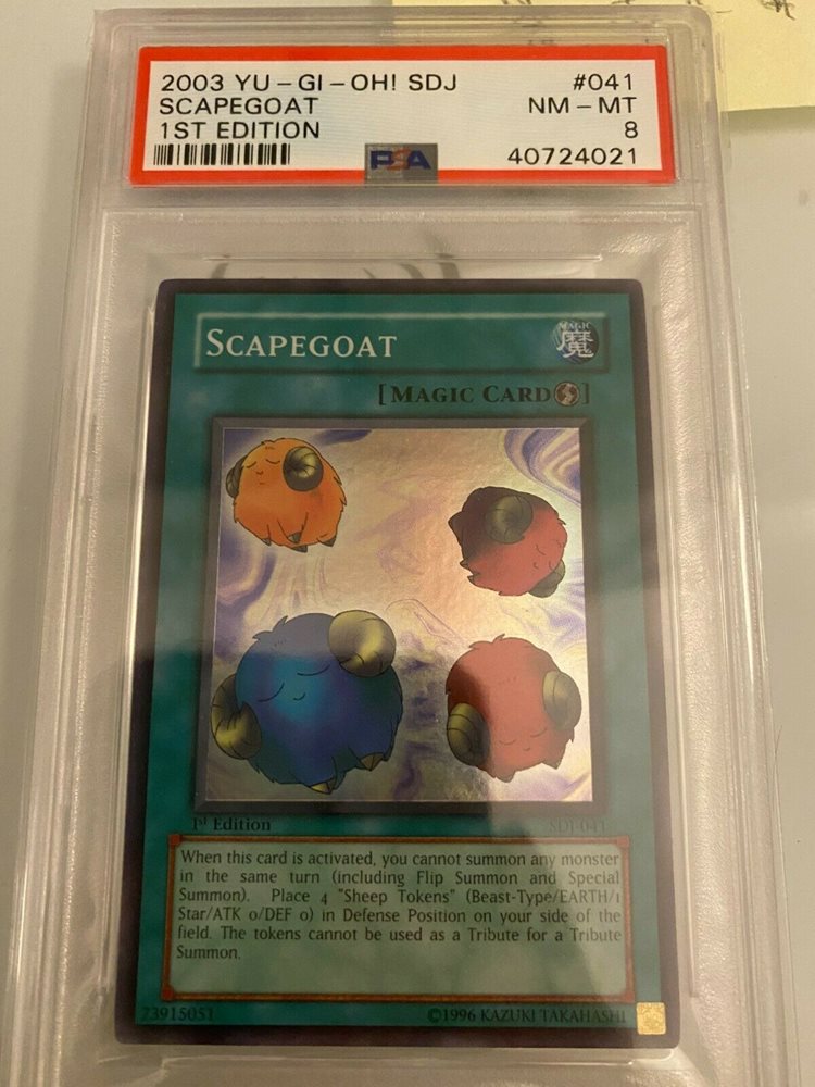 1996 First Edition Yu-Gi-Oh ScapeGoat Card - www.gruponym.mx