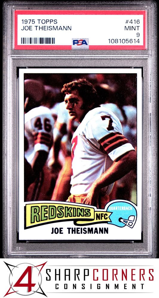 Auction Prices Realized Football Cards 1975 TOPPS Joe Theismann