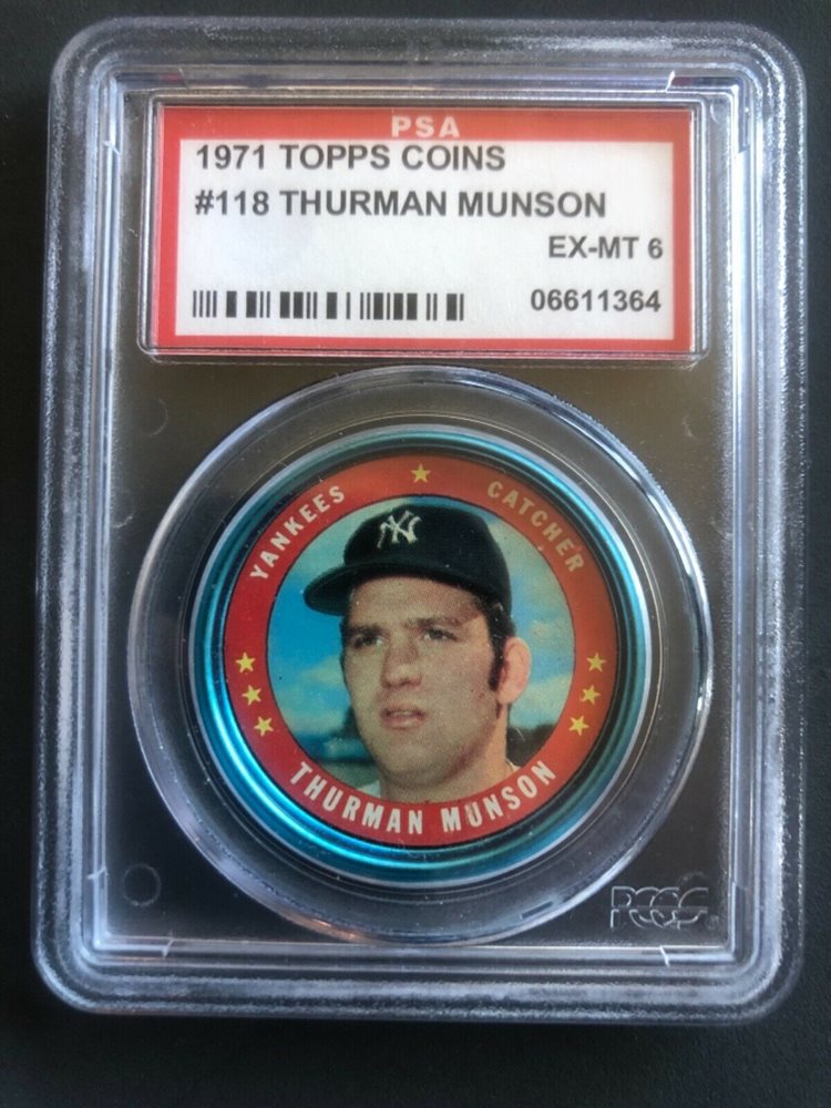 Auction Prices Realized Baseball Coins 1971 TOPPS COINS Thurman Munson