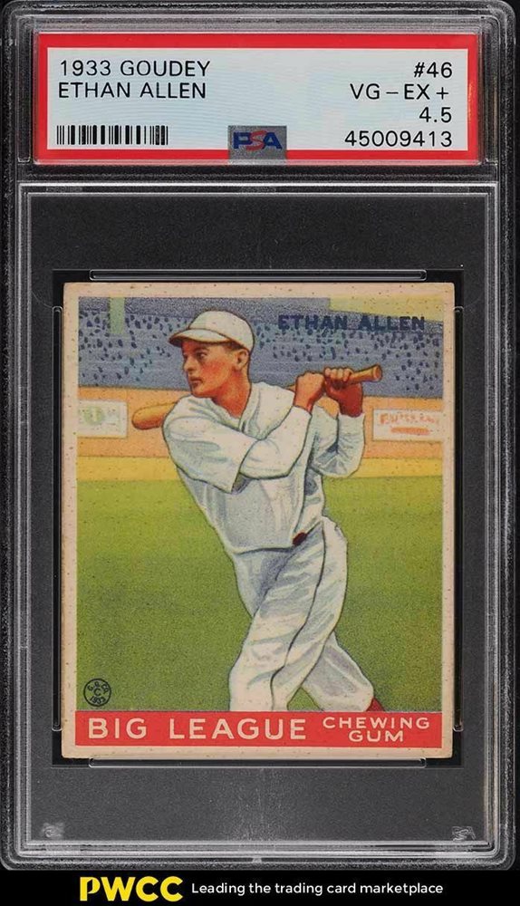 Auction Prices Realized Baseball Cards 1933 GOUDEY Ethan Allen
