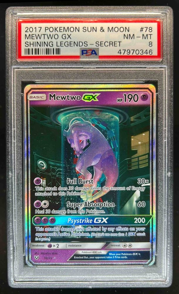 Auction Prices Realized Tcg Cards 2017 POKEMON SUN & MOON SHINING LEGENDS Mewtwo Gx