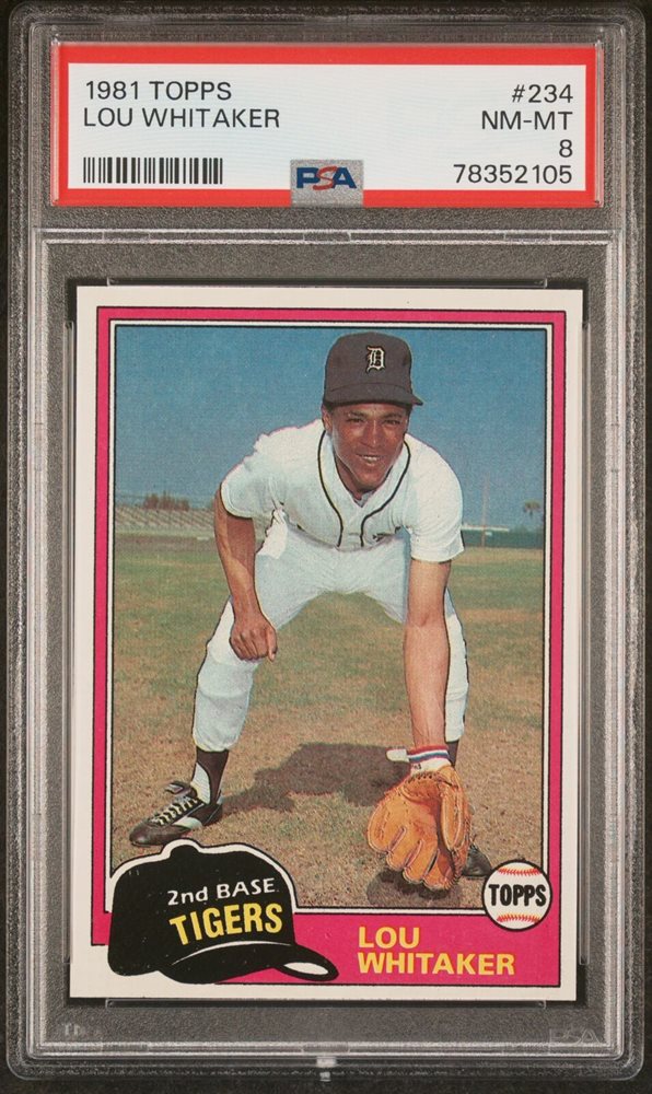 Auction Prices Realized Baseball Cards 1981 Topps Lou Whitaker