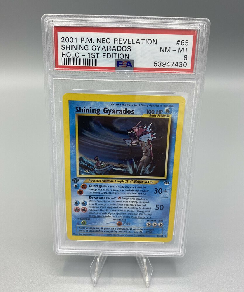 Auction Prices Realized Tcg Cards 2001 Pokemon Neo Revelation 1st Edition Shining Gyarados-Holo