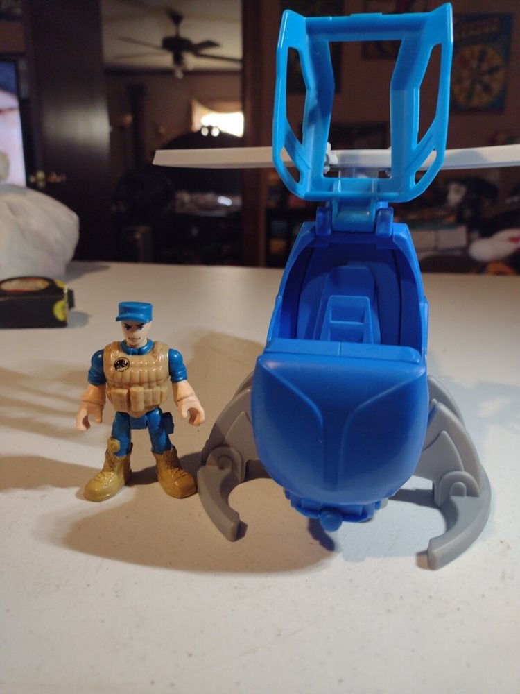 Jurassic World Raptor Recon Imaginext Figure & Helicopt