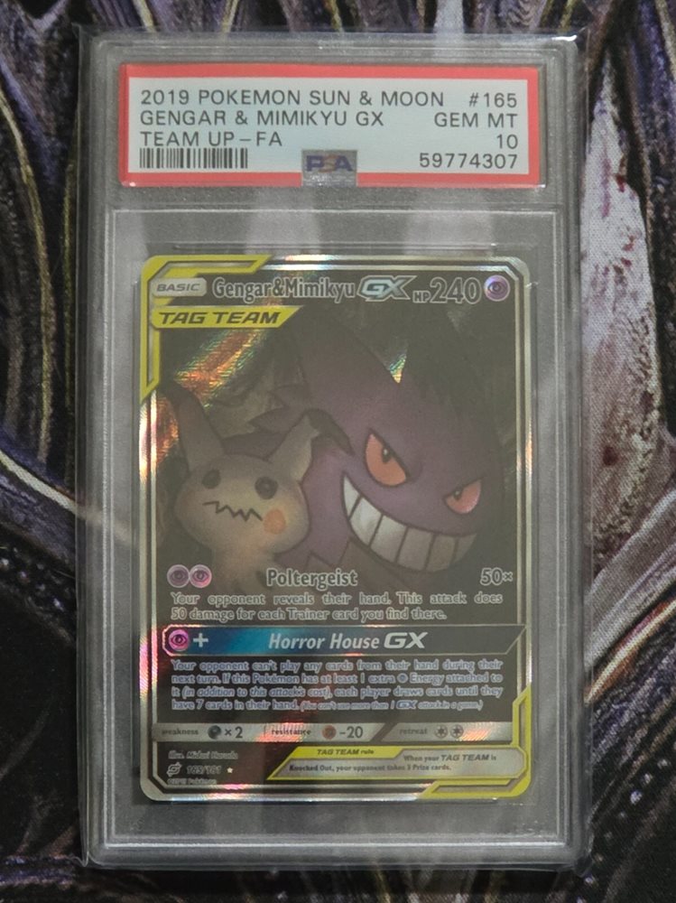 Auction Prices Realized Tcg Cards 2019 POKEMON SUN & MOON TEAM UP Full Art / Gengar & Mimikyu Gx