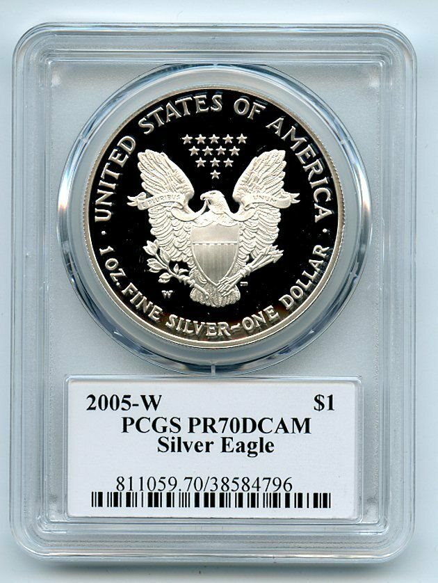 Auction Detail | 2005-W $1 Silver Eagle Leonard Buckley, DCAM PR(PCGS ...
