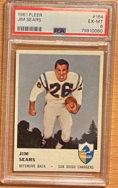 Auction Prices Realized Football Cards 1961 FLEER Jim Sears