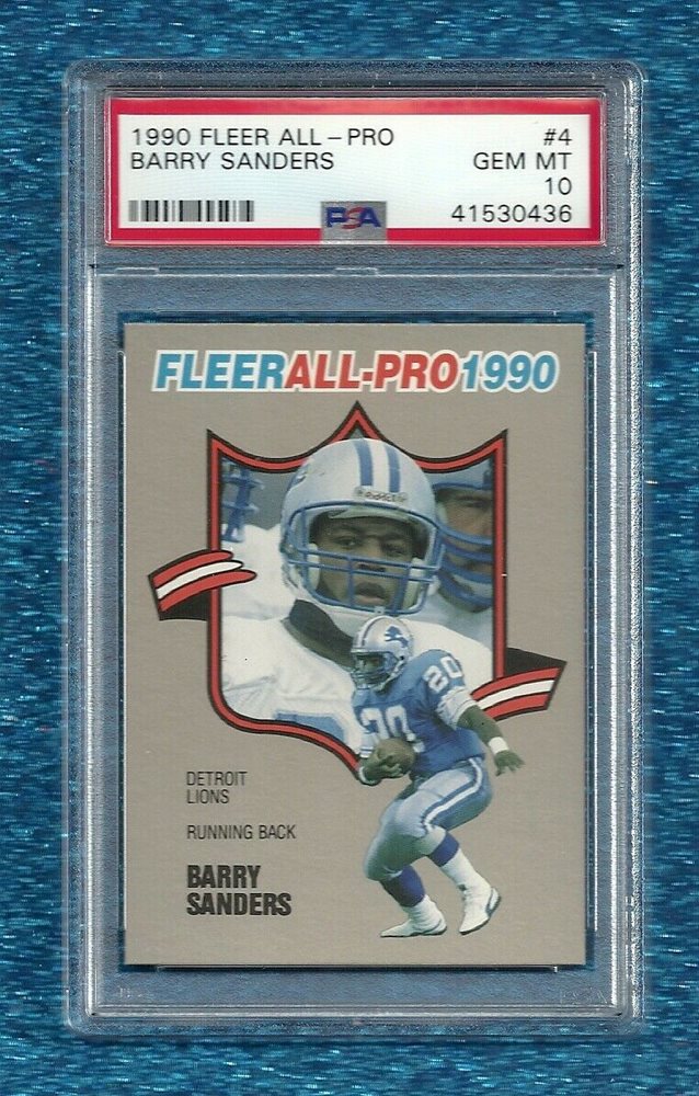 Auction Prices Realized Football Cards 1990 Fleer All-Pro Barry Sanders