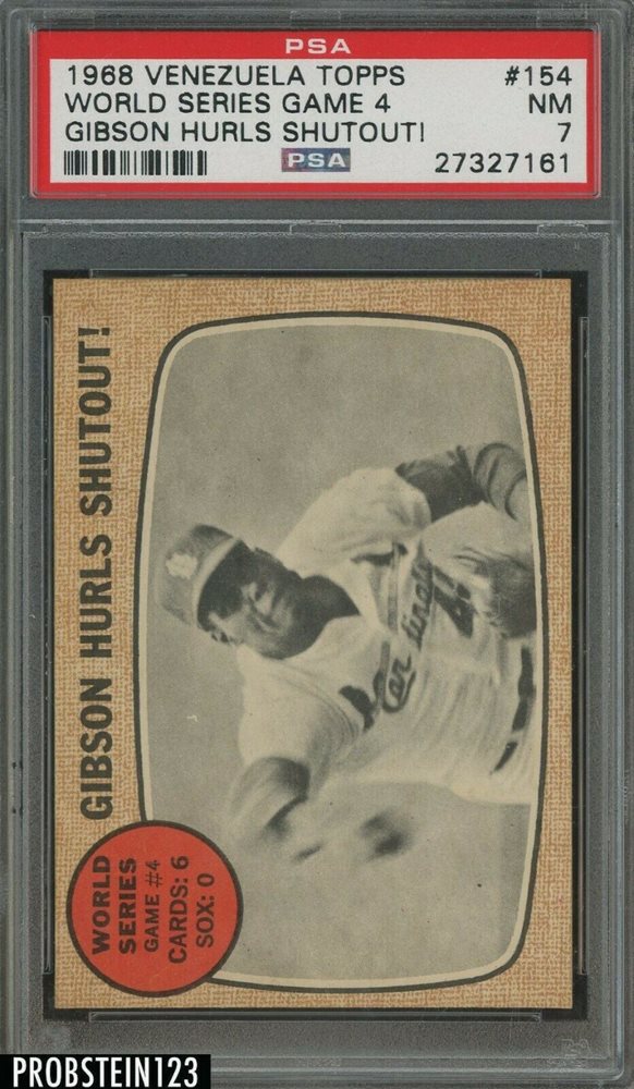 Prix de vente aux enchères réalisés Baseball Cards 1968 VENEZUELA TOPPS ...