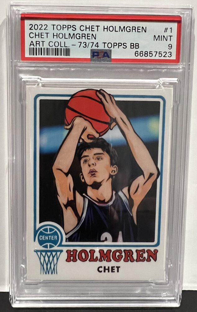 Auction Prices Realized Basketball Cards 2022 Topps Chet Holmgren Art ...
