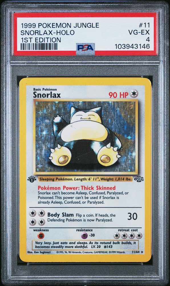 Auction Prices Realized Tcg Cards 1999 POKEMON JUNGLE Snorlax-Holo
