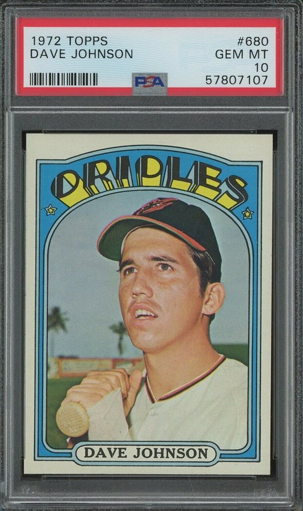 Auction Prices Realized Baseball Cards 1972 Topps Dave Johnson