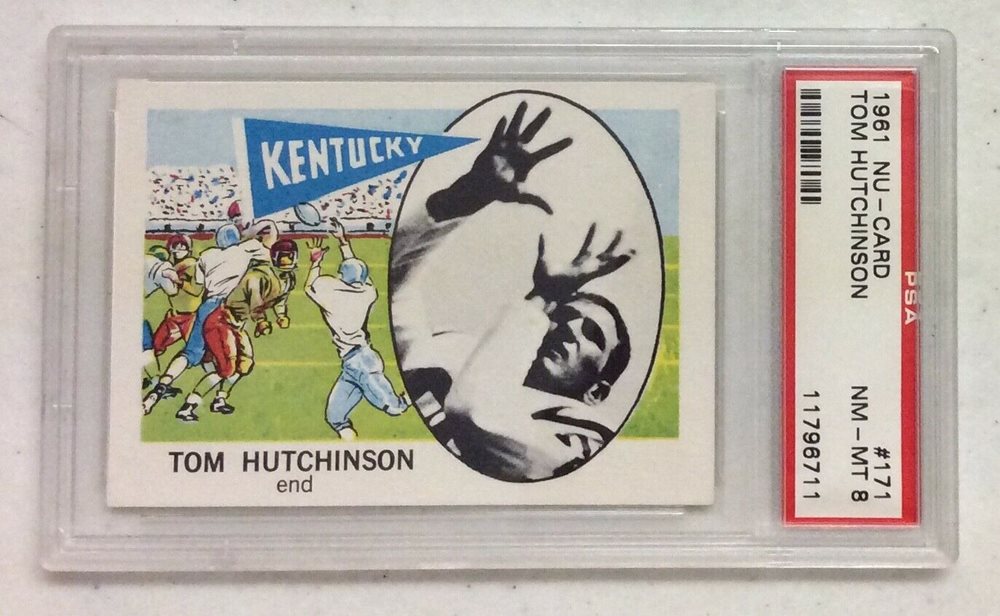 Auction Prices Realized Football Cards 1961 NU-CARD Tom Hutchinson